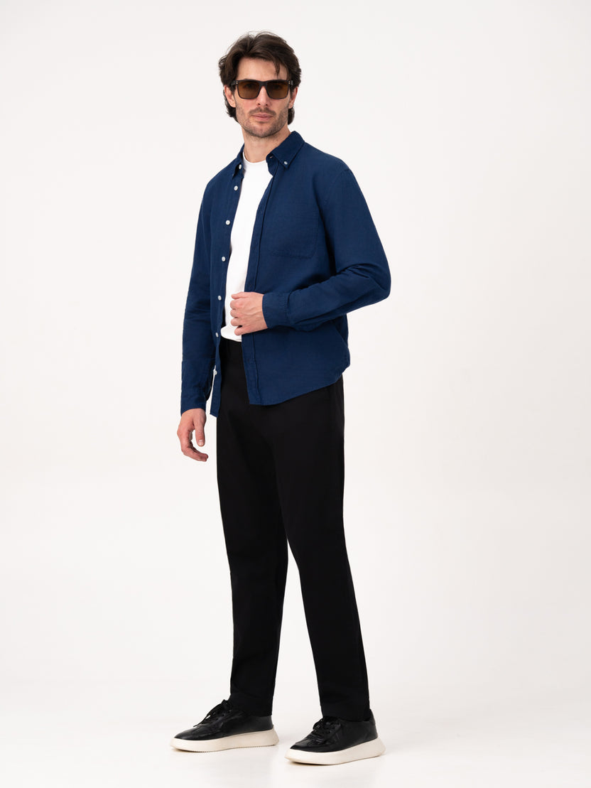 Buy Men Black Relaxed Fit Chinos