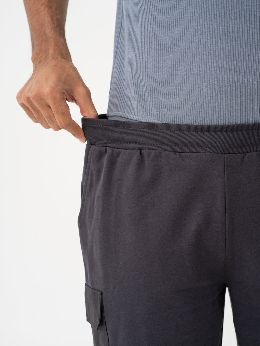 Buy Men's Pixel Blue Cotton Sweatpants Online