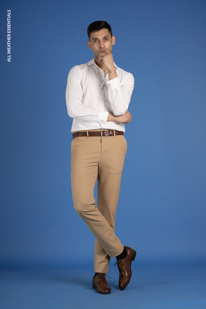 Men's All Weather Formal Trousers Combo of 2